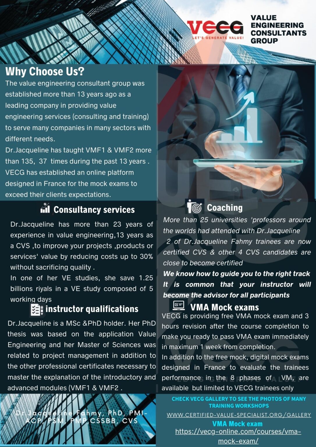 Value Methodology Associate (VMA) - Certified Value Specialist (CVS)